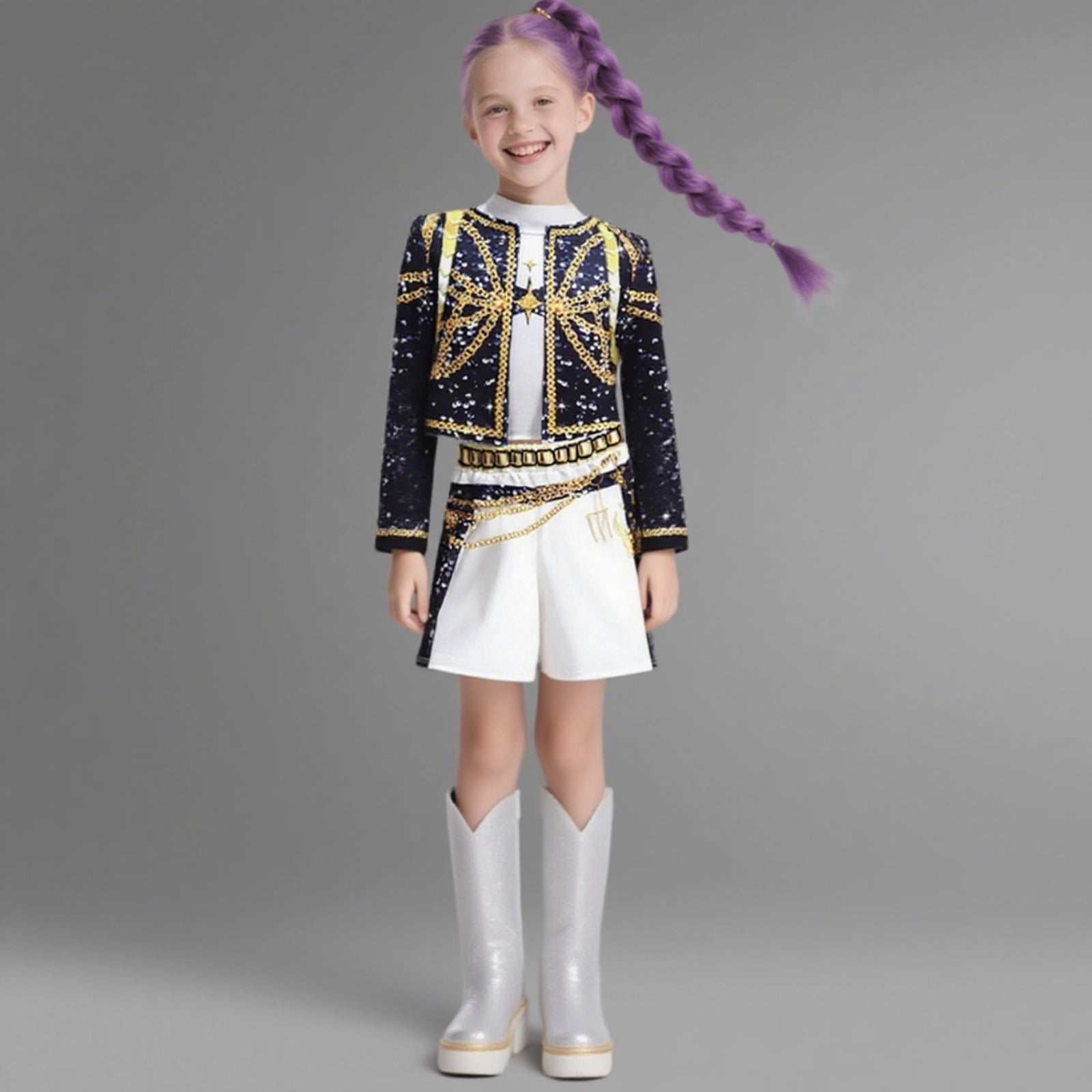 Girls Rumi Halloween Costume Pop Singer Pop Star Halloween Costumes ...