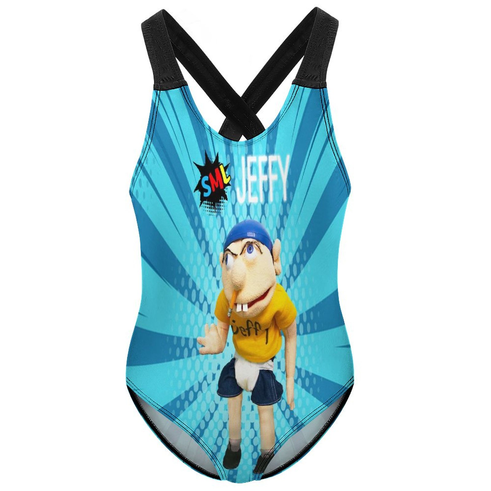 Girls SML Jeffy One Piece Swimsuit Bathing Suit Beachwear - Walmart.com