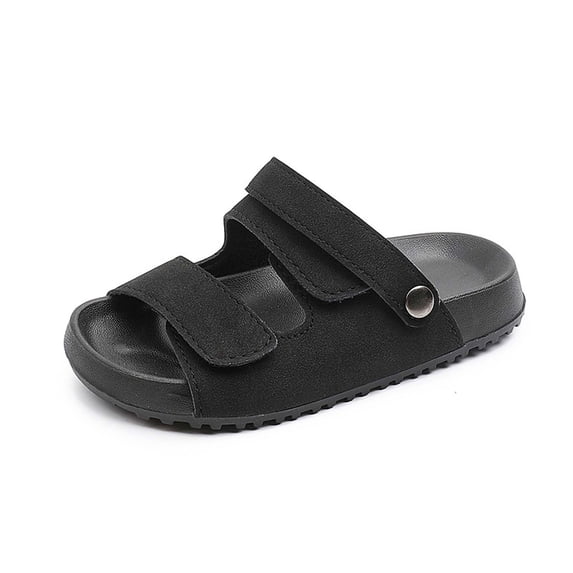 Girls Sandal Style Slippers for Kids with Soft Toe Adjustable Hook and ...