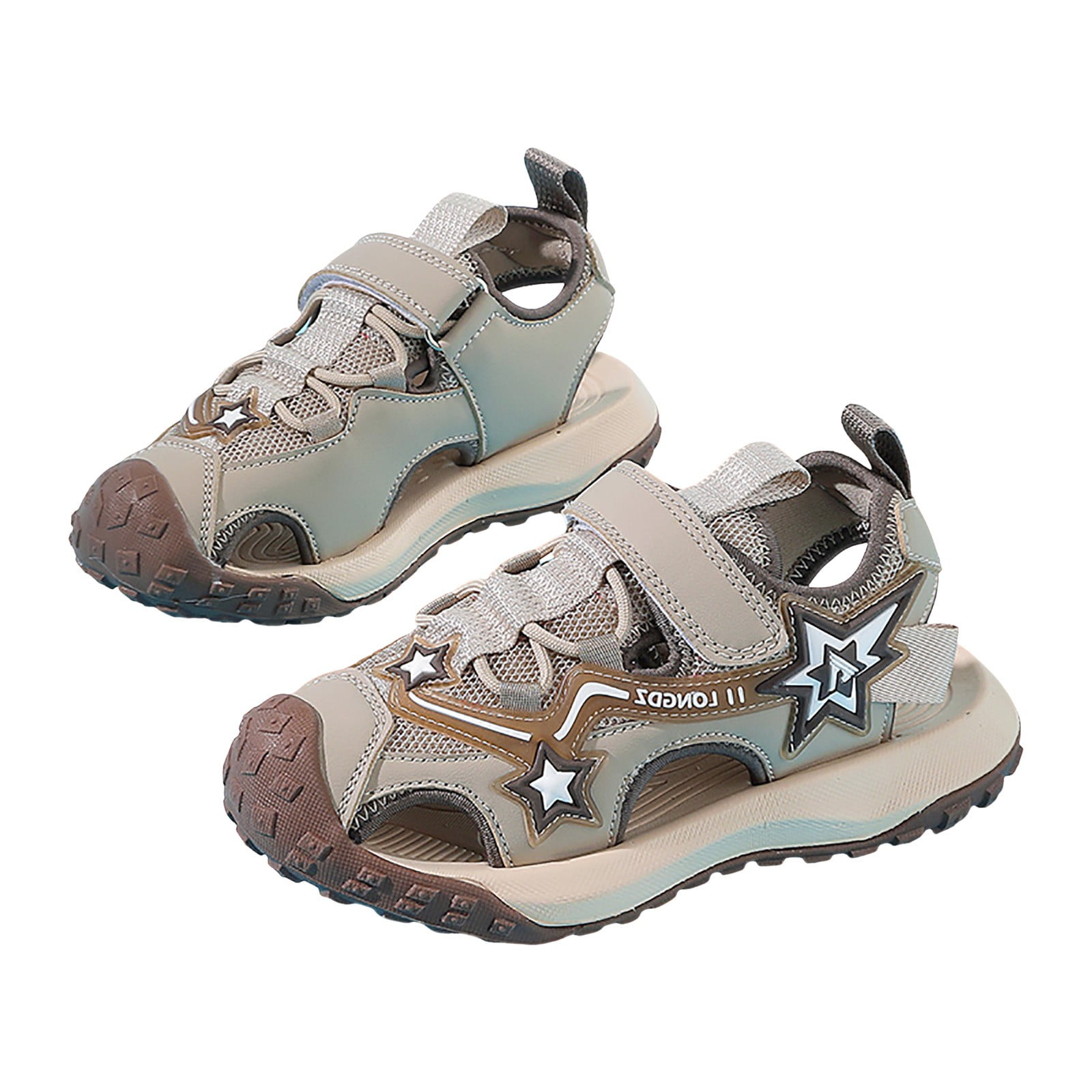 Girls Sandals Anti-Slip Beach Shoes Star Embellished Sandals Girls ...