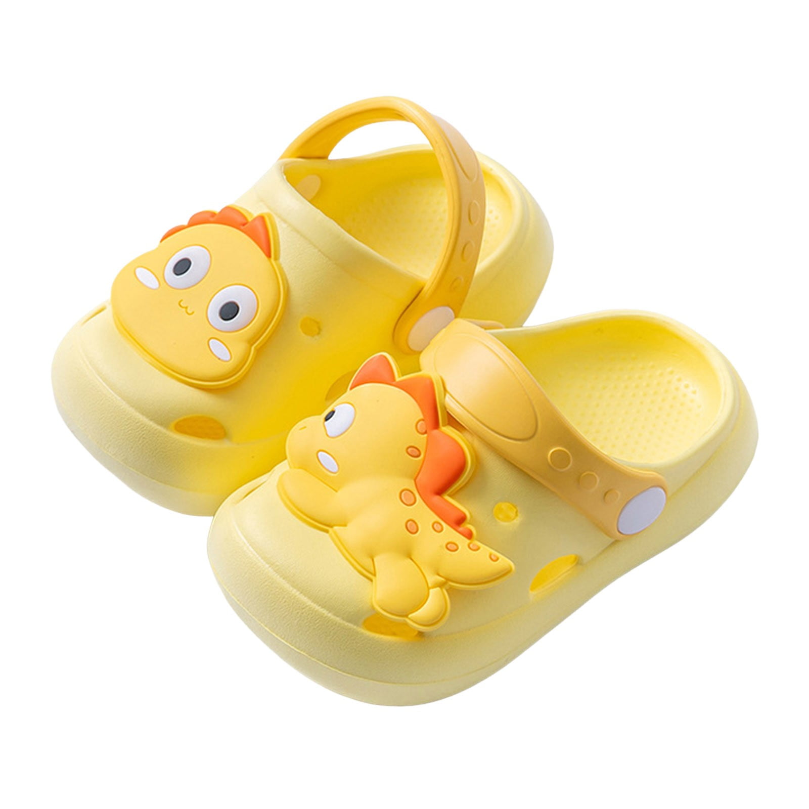 Toddler Girls Sandals Dinosaur Pattern Soft Eva Casual Sandals with Heel Strap Lightweight ...