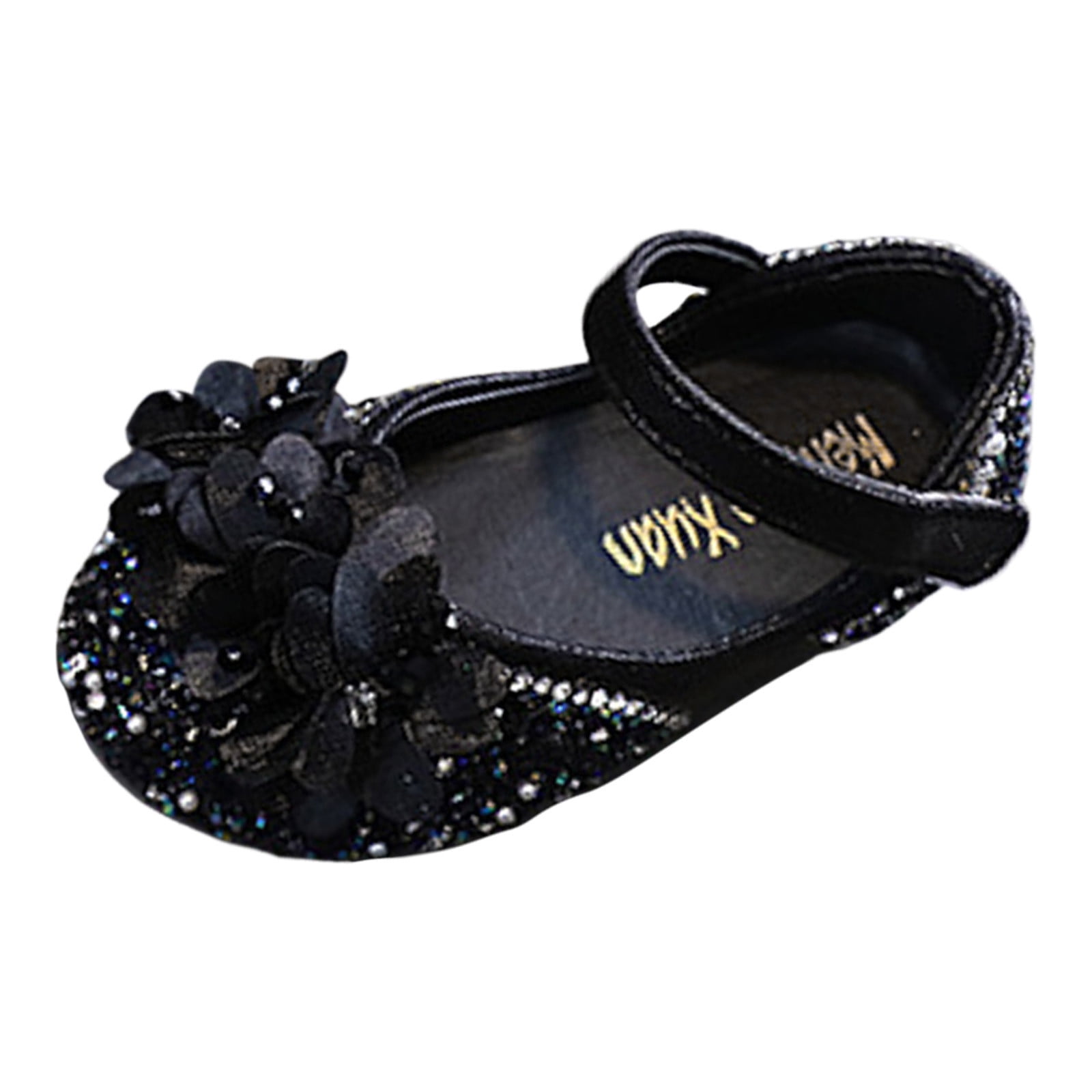 Girls Sandals Fashion Cute Flower Decoration Versatile Low Heel Hook ...