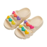 StarBay Girl's Chiidren's Comfortable Shower Pool and Beach Shoe Slip on Sandals With Cartoon ...