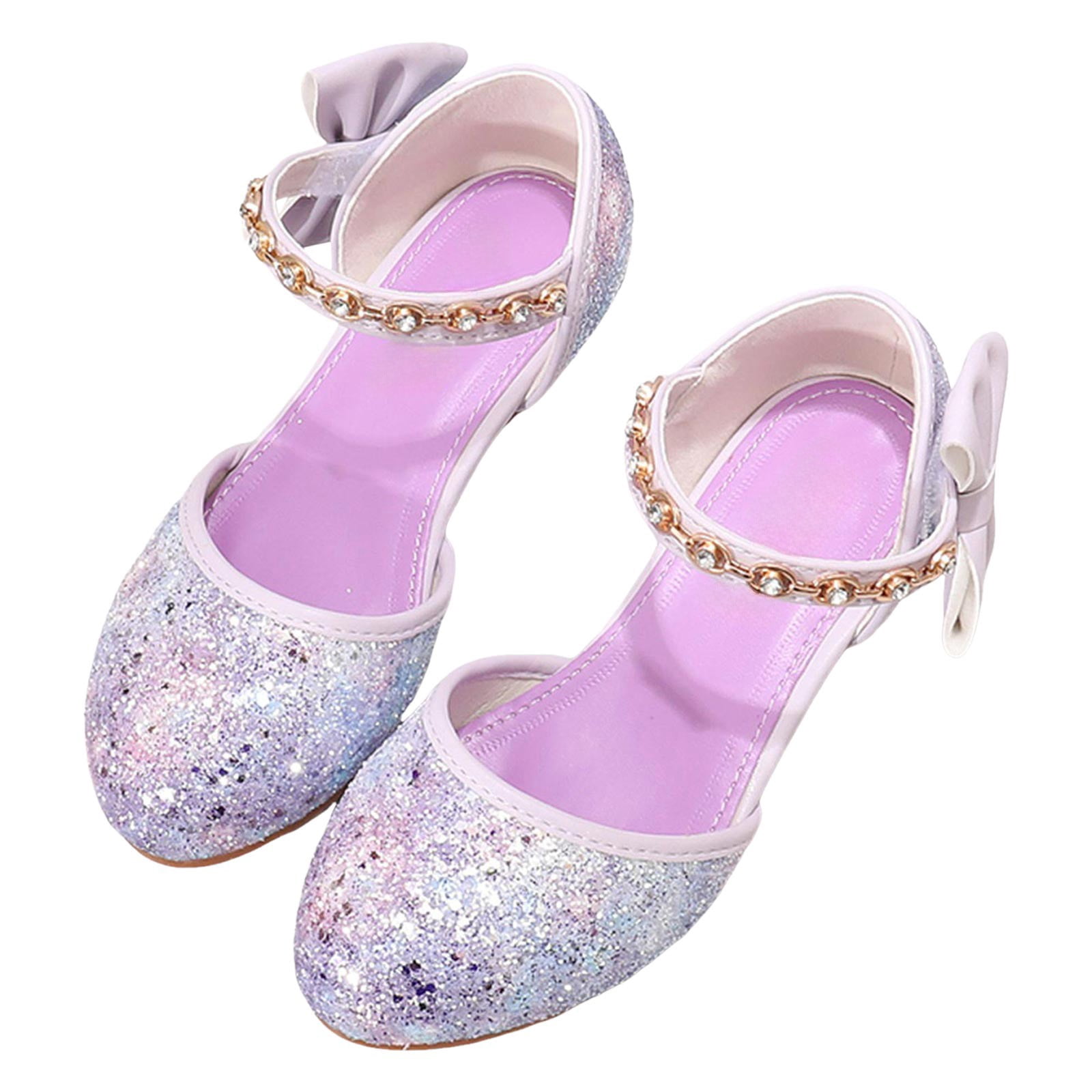 Girls Sandals Glitter Water Brick Girls Sandals Closed Toe Heels ...