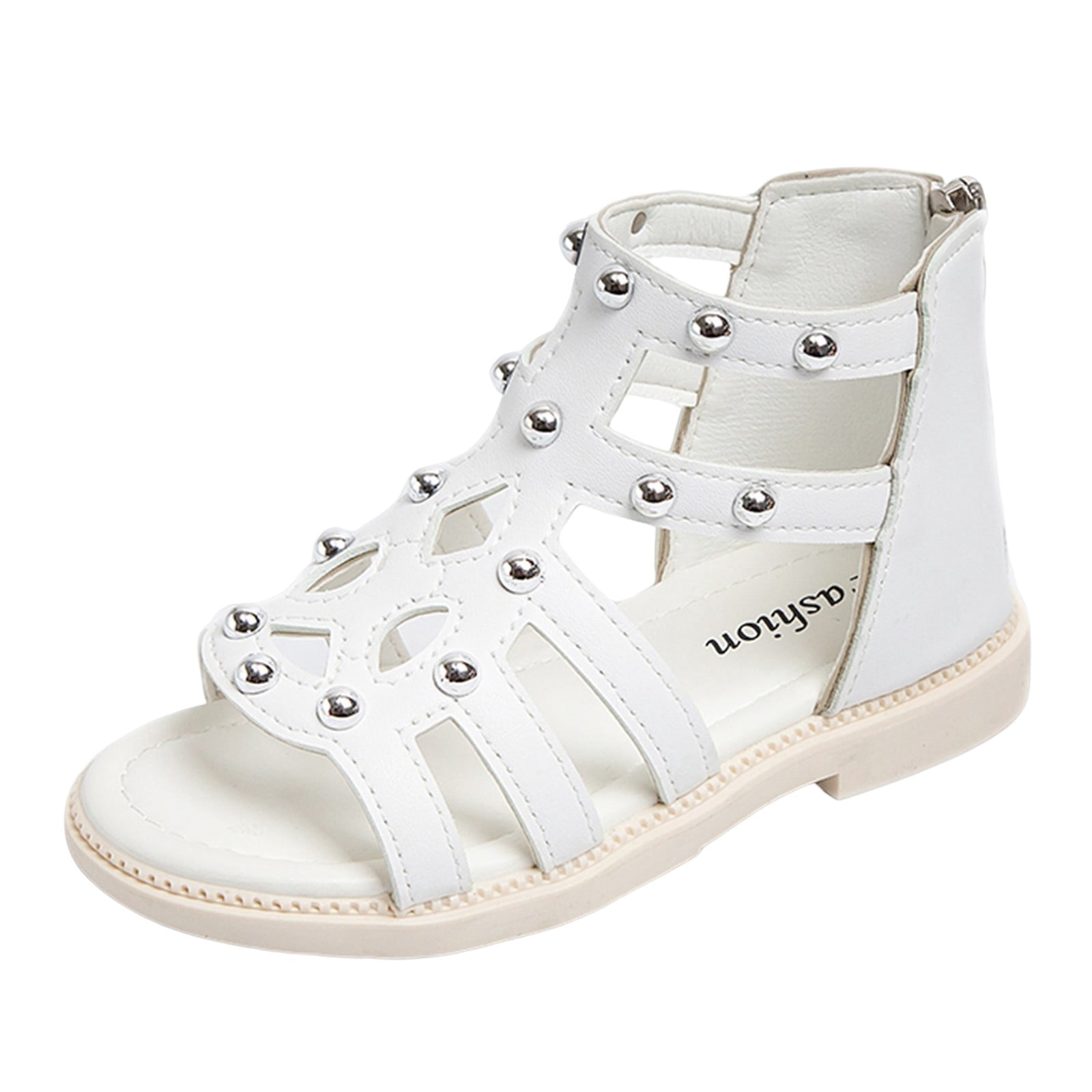 Girls Sandals Shoes Flat High Top Sandals Summer Beads High Top ...