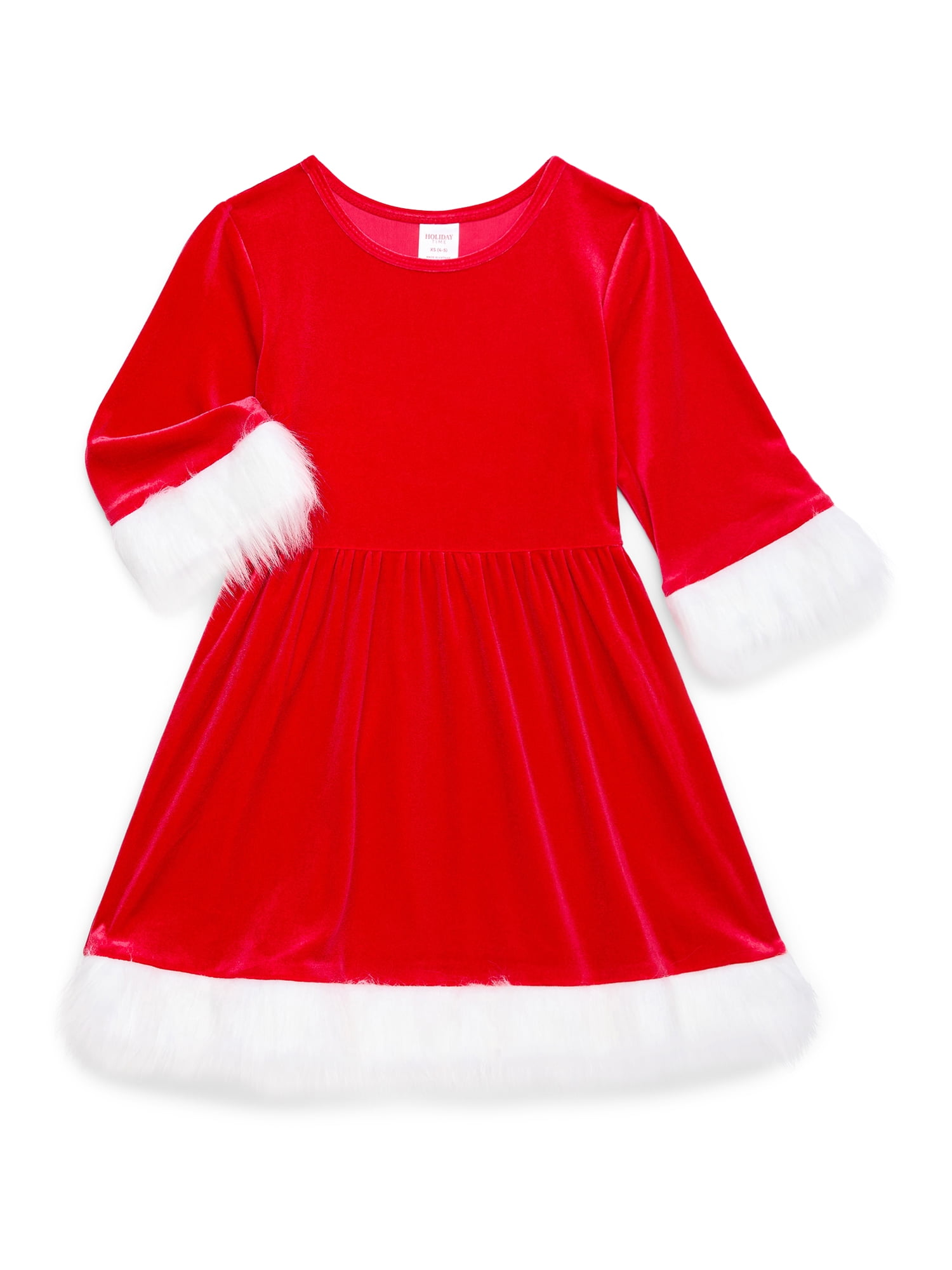 Girls Santa Cosplay Dress from Holiday Time, Sizes 4-18 - Walmart.com