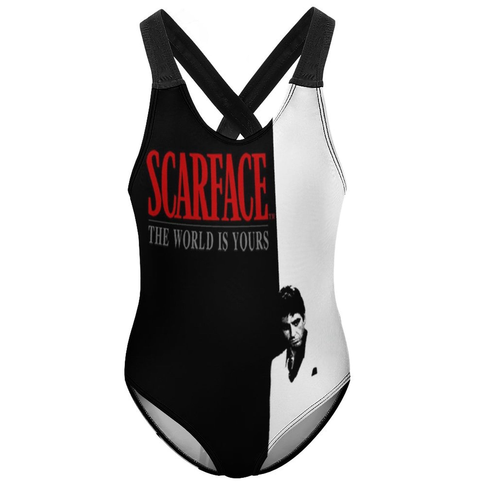 Girls Scar-fac Swimsuit One Piece Bathing Suit for Girls Swimwear ...