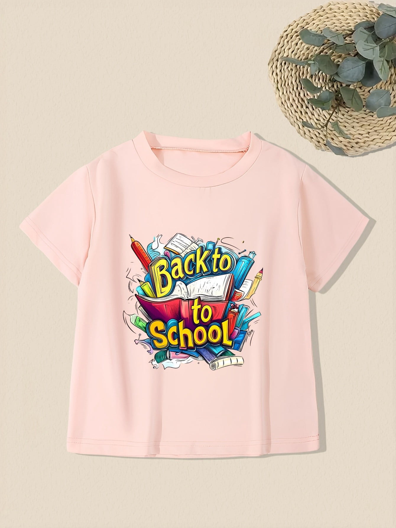 Girls' School Graphic T-Shirt - Back to School Shirt with Pencils ...