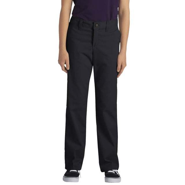 Girls' School Uniforms Classic Fit Straight Leg Stretch Twill Pant ...