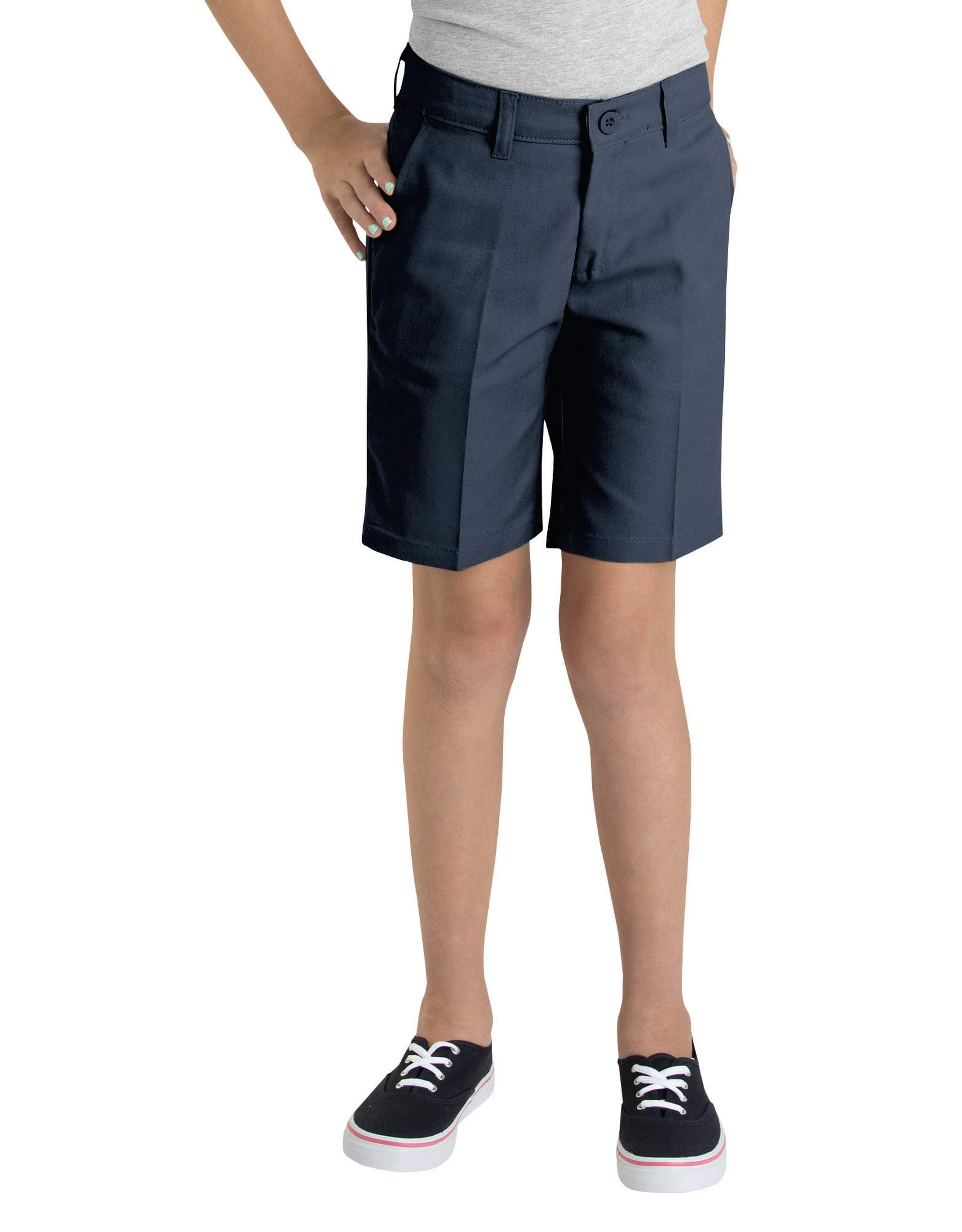 Girls' School Uniforms Flex Slim Fit Flat Front Short - Walmart.com