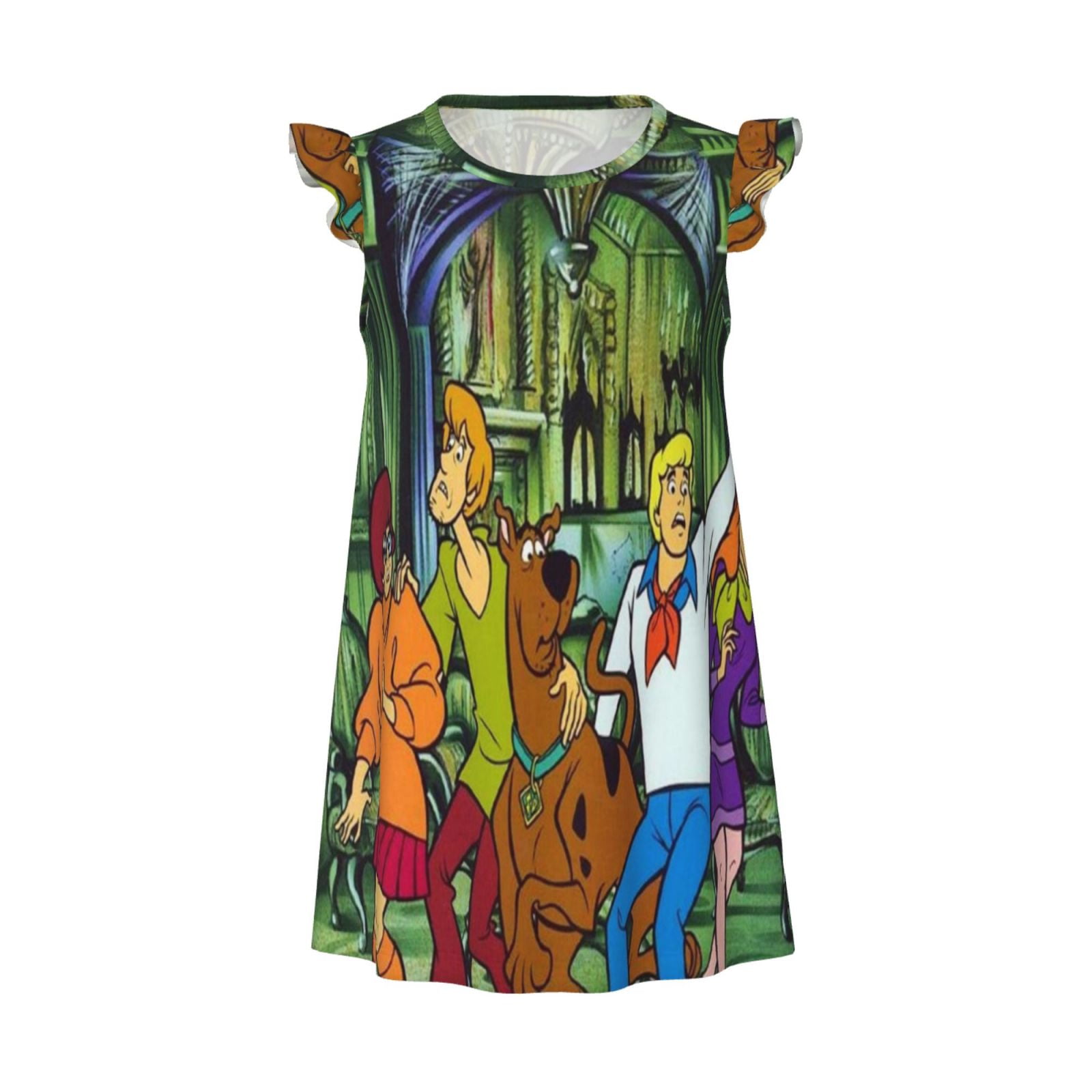 Girls Scooby Doo Nightgowns Pajamas Kids Sleepwear Night Dress Sleep ...