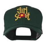 Girls Scout with Flower Embroidered Cap - Green OSFM - Walmart.com