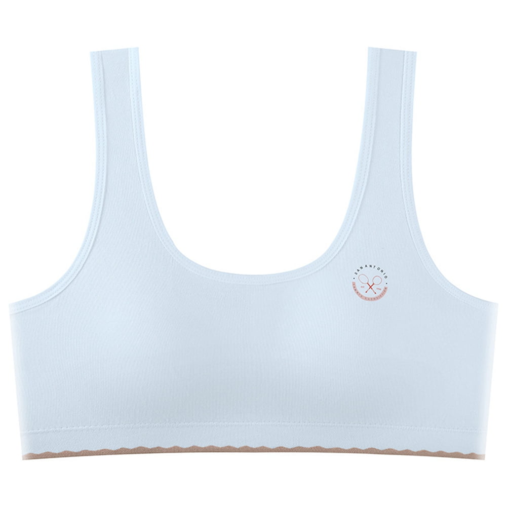 Girls Seamless Bra Teen Bras Built-up Stretch Sports Bra Ultra Comfort ...