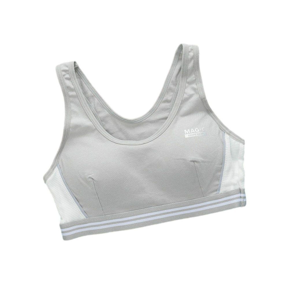 Girls Seamless Crossback Traning Bra for Tween & Teen Soft Light Sport ...