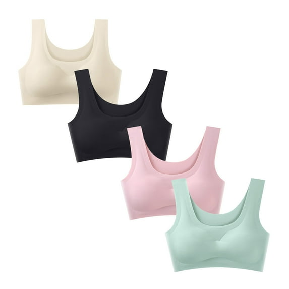 Girls Seamless Training Bras Kids Sports Developed Training No Wire ...