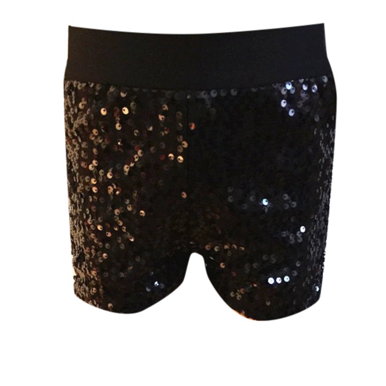 Girls Sequin Shorts High Waist Elastic Glitter Party Shorts Sexy ...