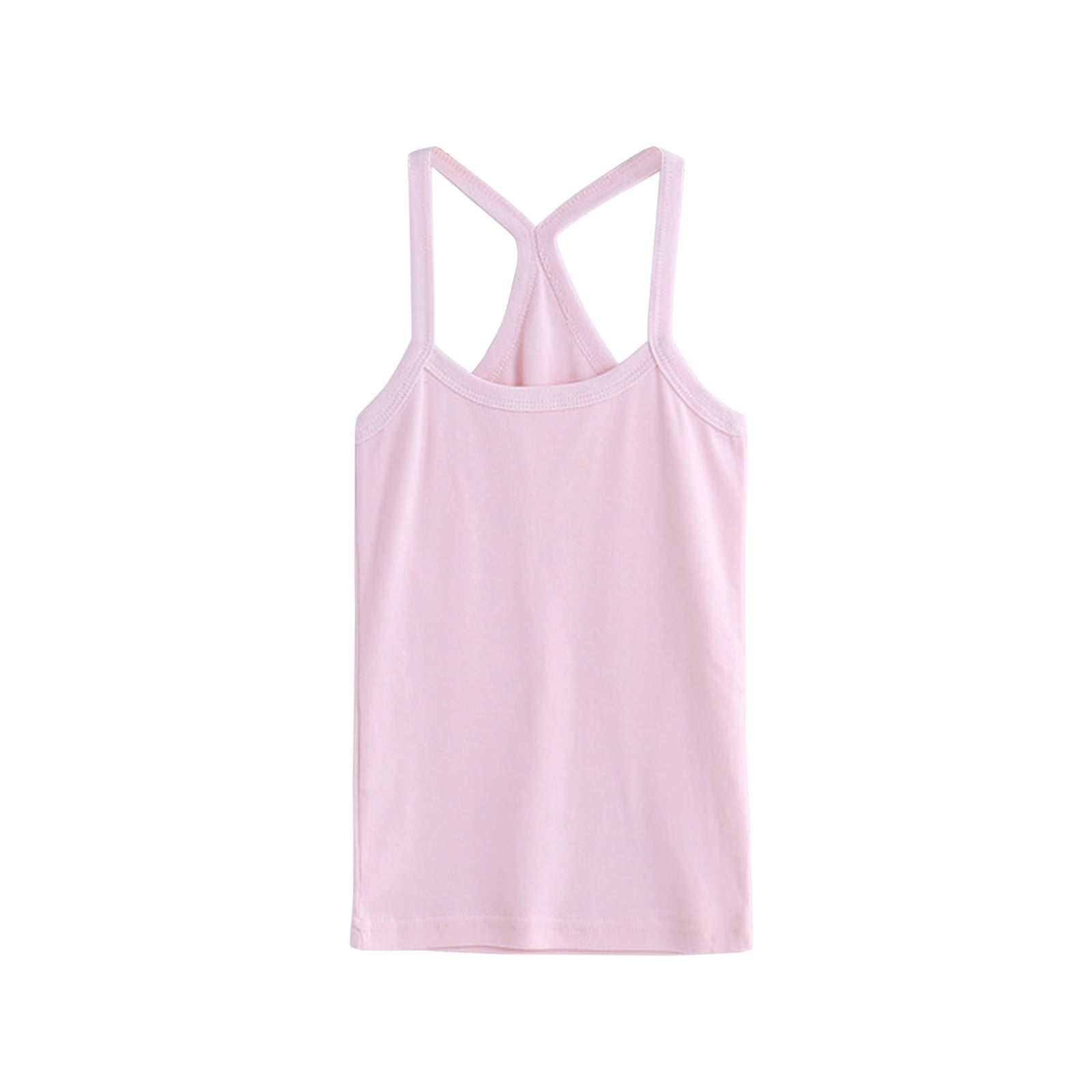 Girls Shirts Kids Dance Tank Top Racerback Crop Tank Top Soild ...