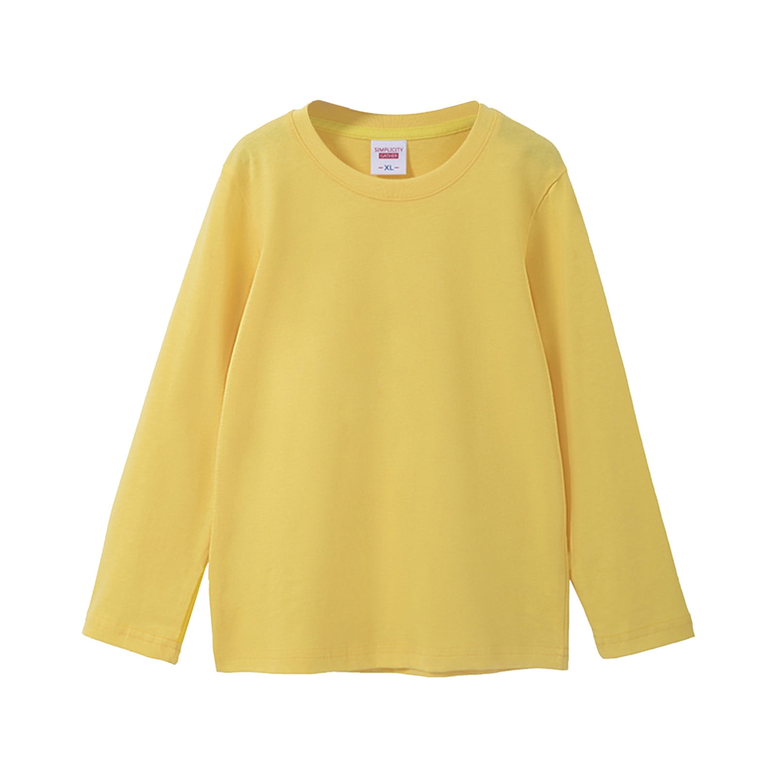 Girls Shirts Size 14-16 Toddler Kids Boys Girls Long Sleeve Basic ...