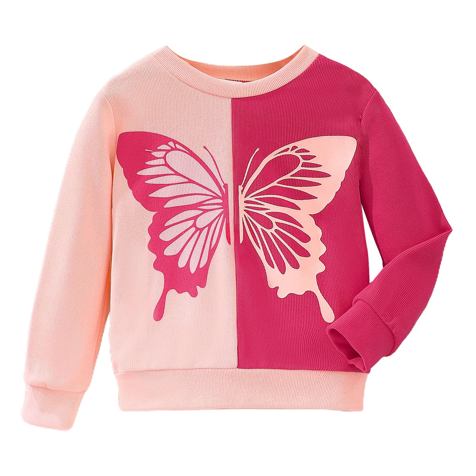 Girls Shirts Size 8 Kids Toddler Baby Girls Butterfly Print Long Sleeve ...