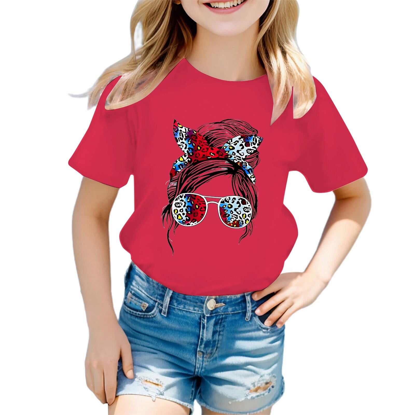 Girls Shirts Size 8 Spring Girl's Shirt Solid Color Standing Long ...