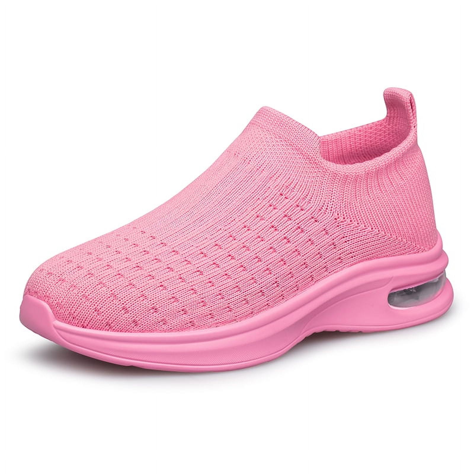 Girls Shoes Slip on Sneakers Lightweight Breathable Walking Running ...