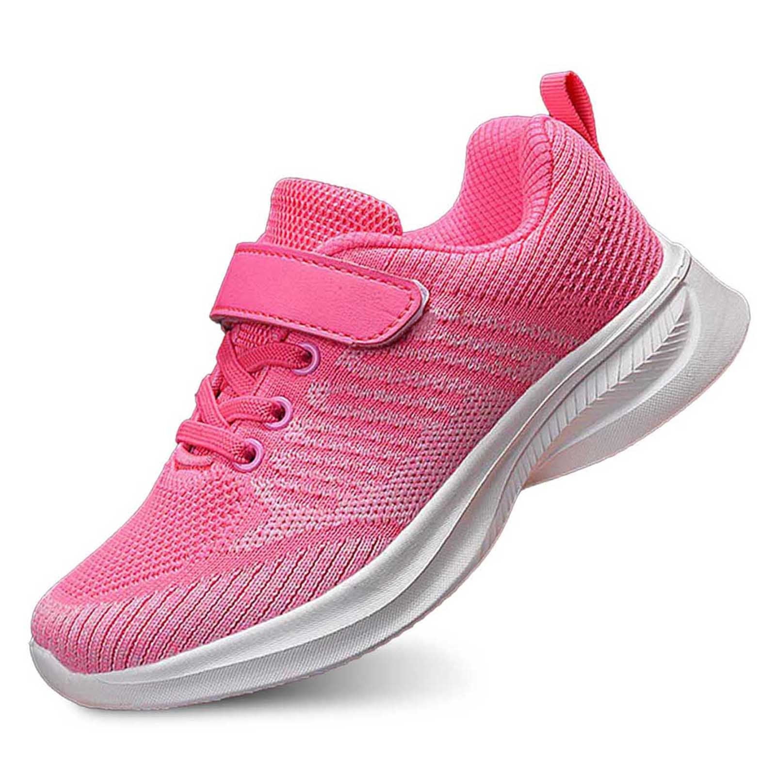 Girls Shoes - Girls Sneakers Lightweight Breathable Fixed Design ...