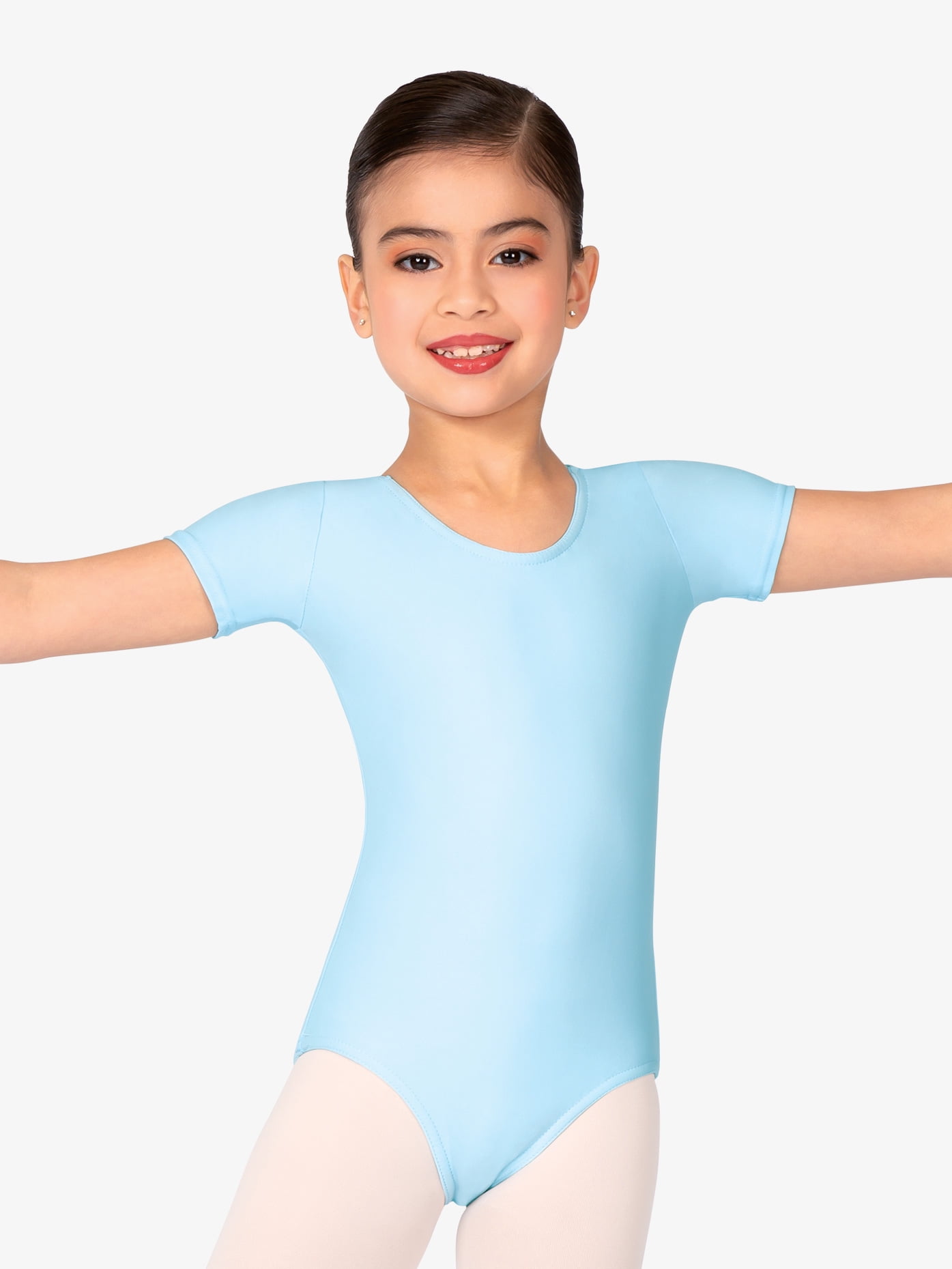 Girls Short Sleeve Dance Leotard - Walmart.com