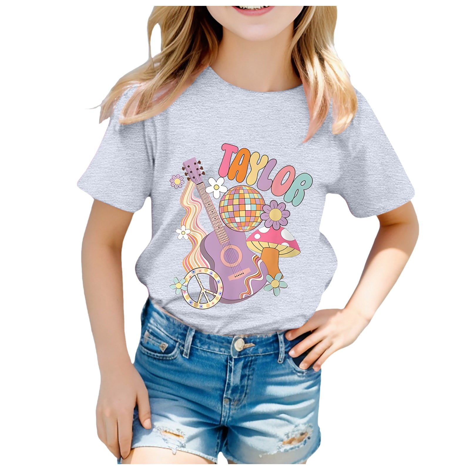Girls Short Sleeve Tops Christmas Kids Novelty T-Shirts Boys Girls Fans ...