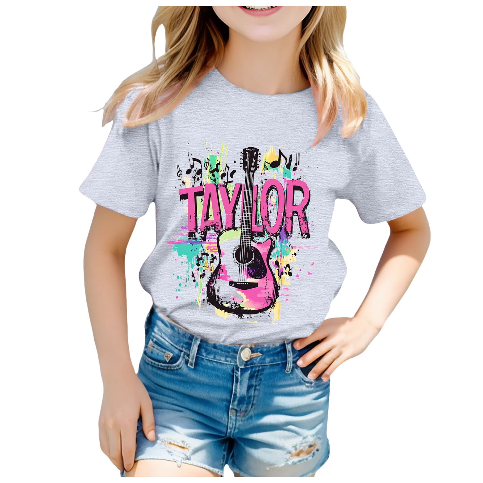 Girls Shorts Sleeve Shirts Girls Graphic T-Shirts Funny Shirts ...