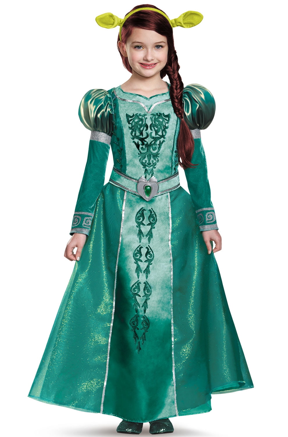 Kids Little Princess Shrek Deluxe Fiona Halloween Costume for Girls ...