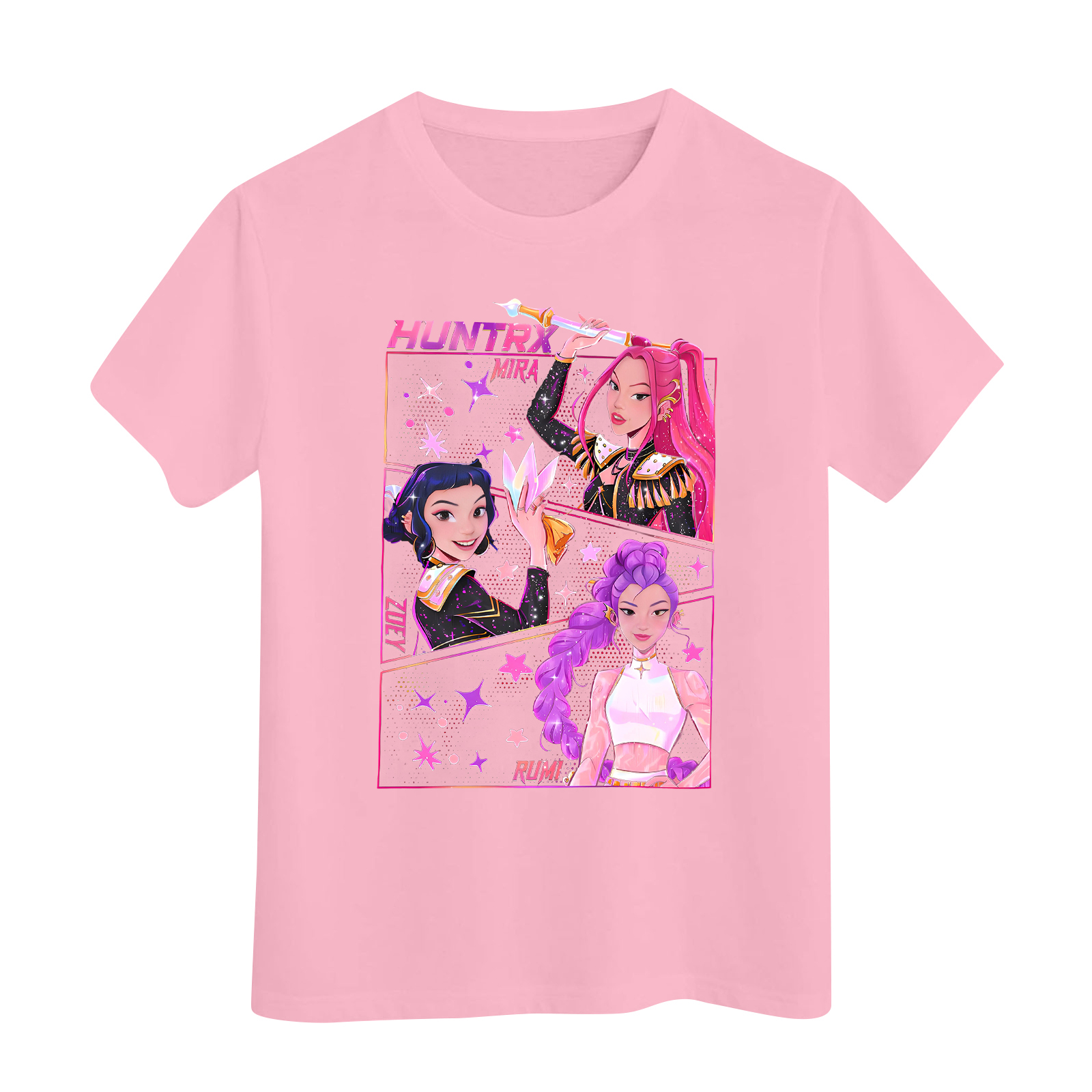Girls Size 10-12 Kpop Demon Hunters Tshirts Pop Singer Huntr/x Shirts ...