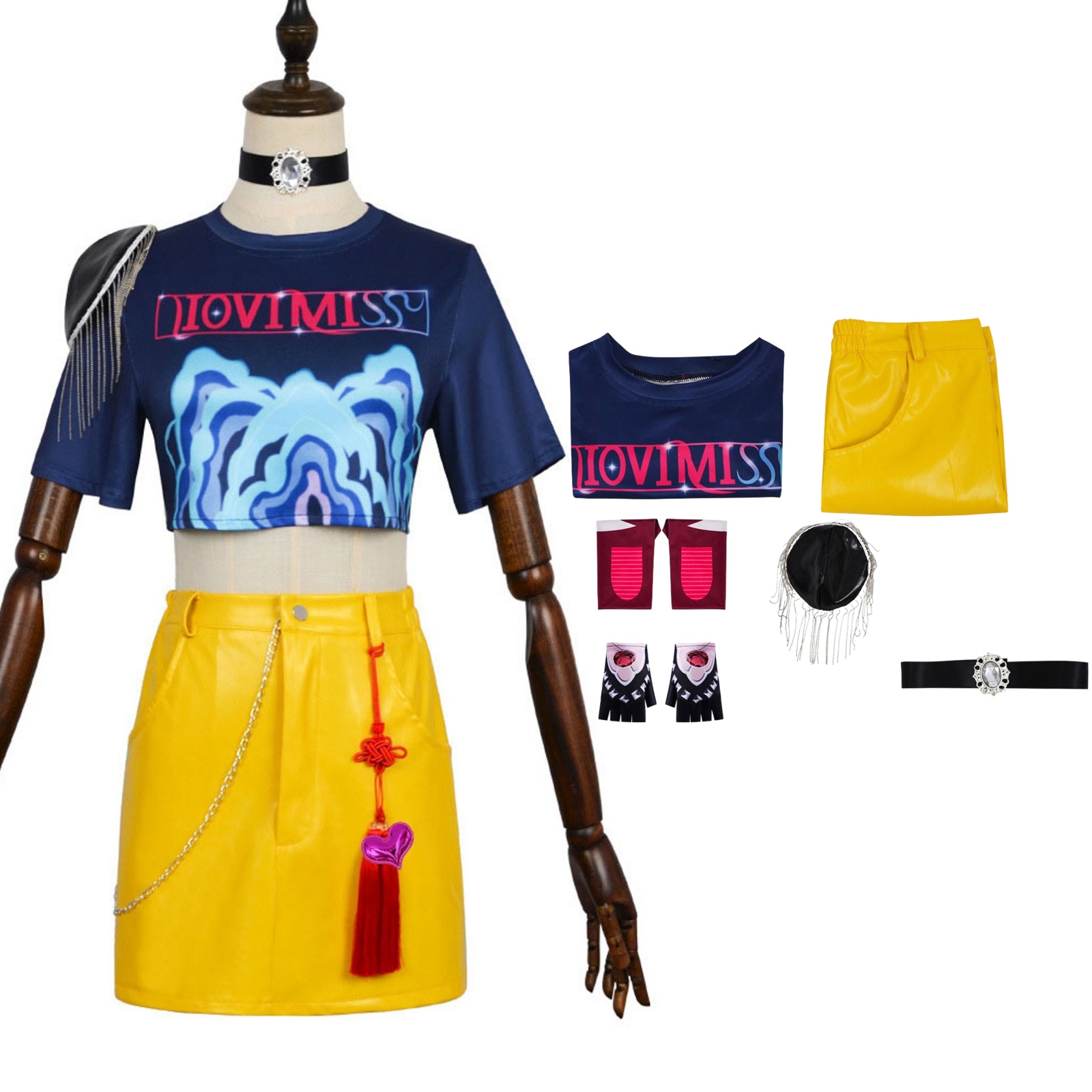 Girl's Pop Stars Costume Size 10-12 Rumii Crop Top Skirt pop ...