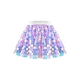 Girls Skirt Purple Mermaid Sparkly Sequin Tutu Party Ballet Dance 6 ...