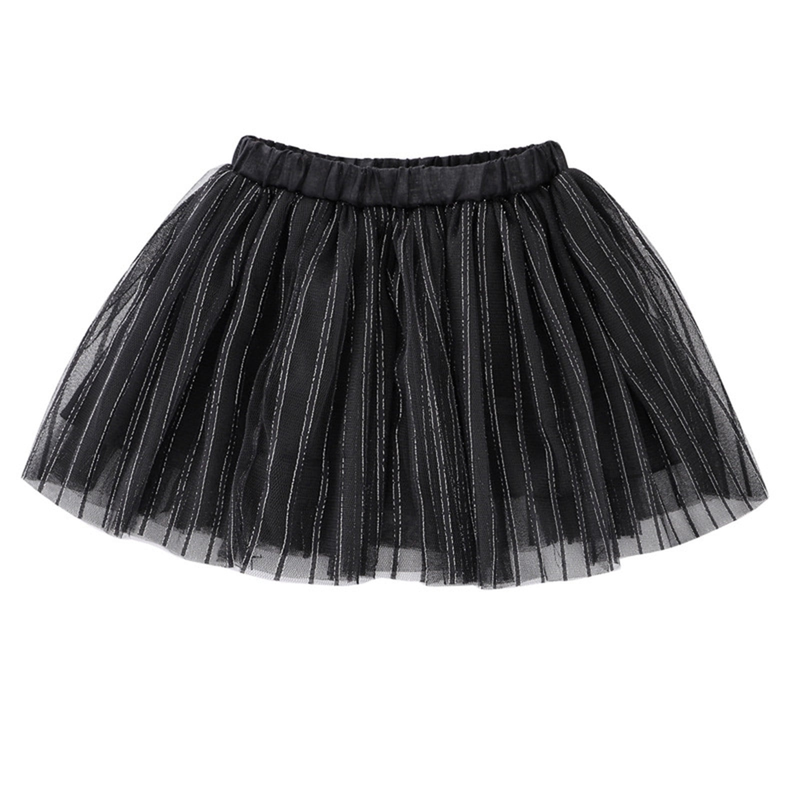 Girls Skirts Size 7-8 Ruffle Kids Tulle Tutu Skirt with Glitter Print ...