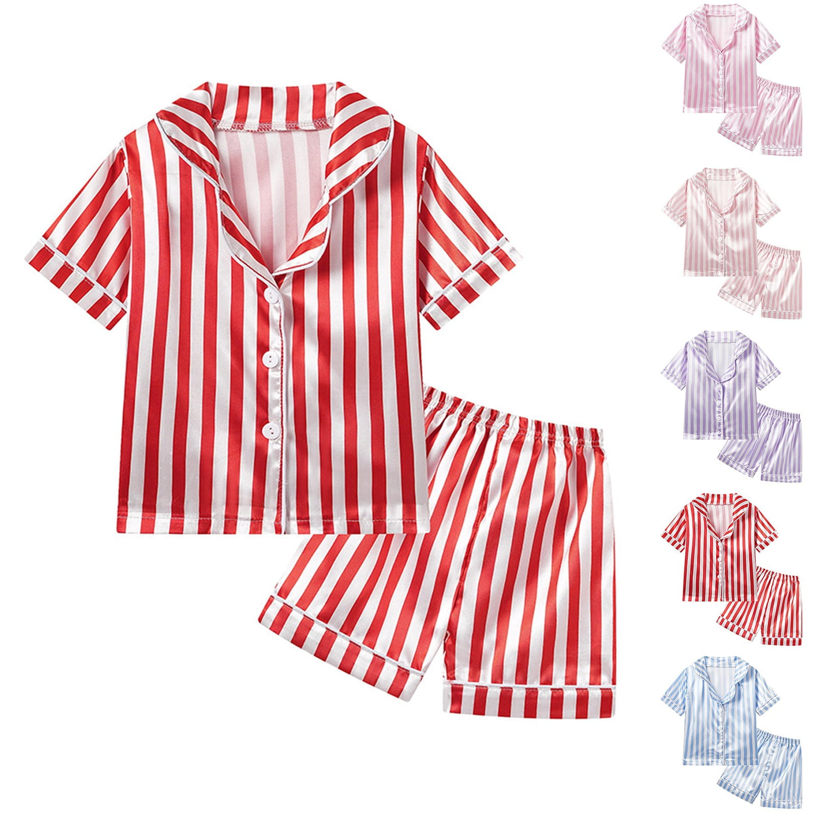 Girls' Sleepwear Clearance Agkizg 2-Piece Girls' Pajama Sets,Kids ...