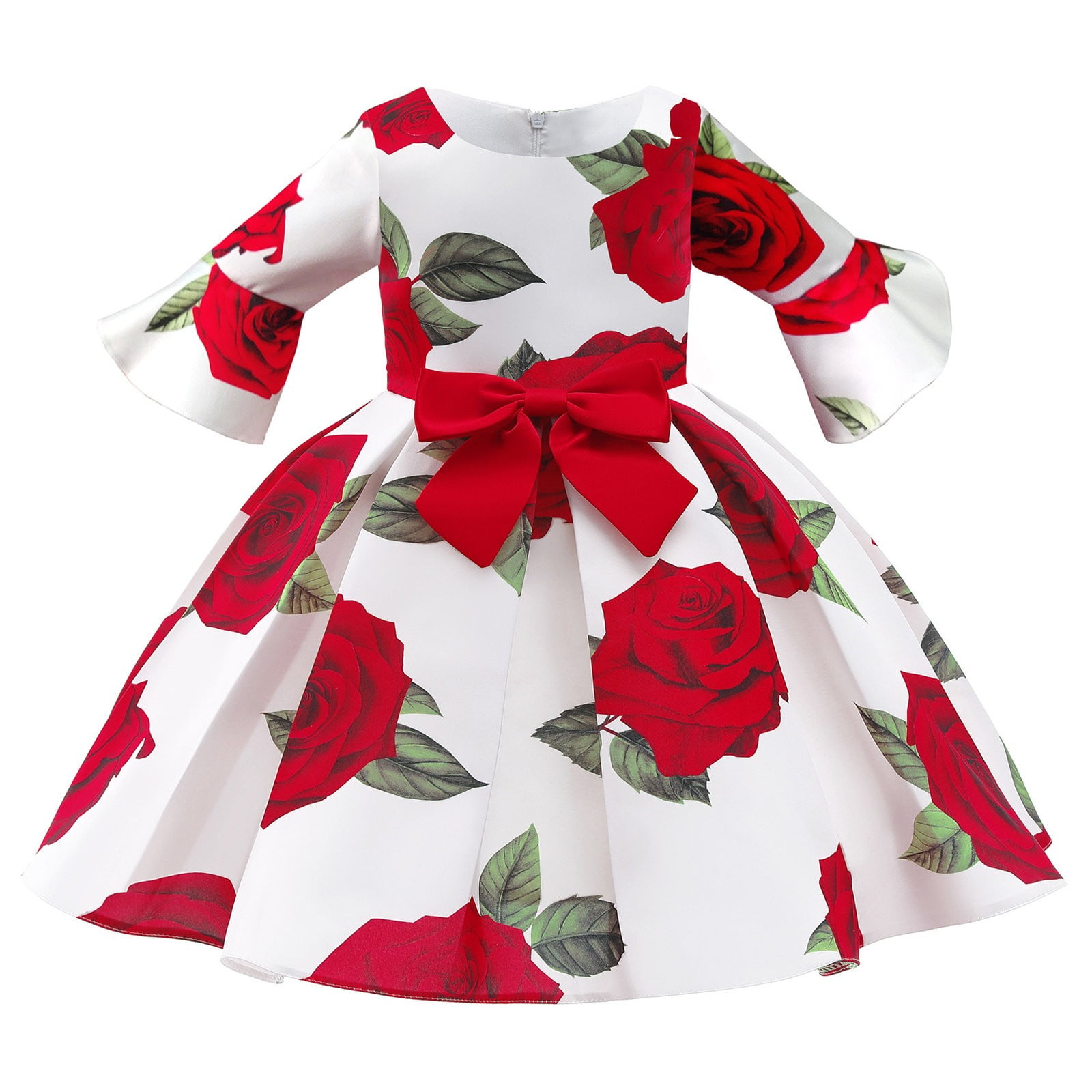 Girls Sleeveless Party Dress Children Kids Wedding Pageant Bridal ...