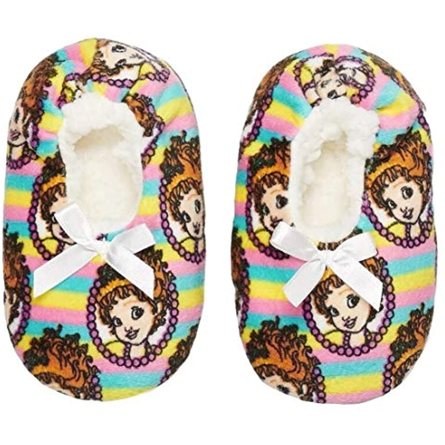 Girls Slippers Babba Fuzzy Nancy Character M/L Fits Shoe Size 13-4 ...
