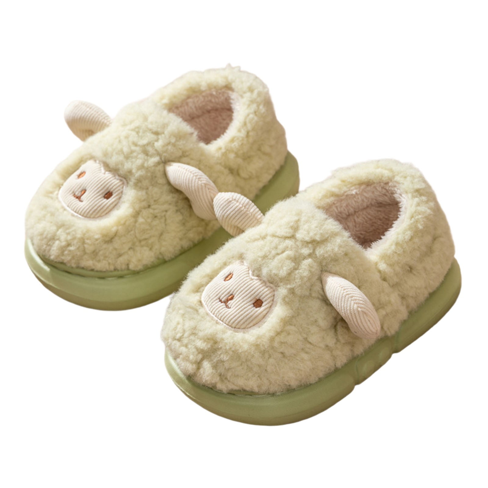 Girls Slippers Fuzzy Warm Indoor Shoes For Toddler Kids Soft ...