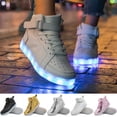 Girls' Sneakers Light Up Running Shoes Usb Charging Led Light Shoes ...