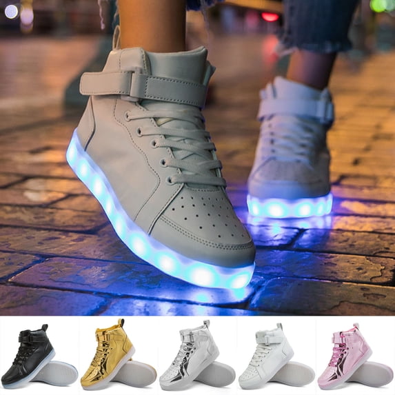 Girls' Sneakers Light Up Running Shoes Usb Charging Led Light Shoes ...