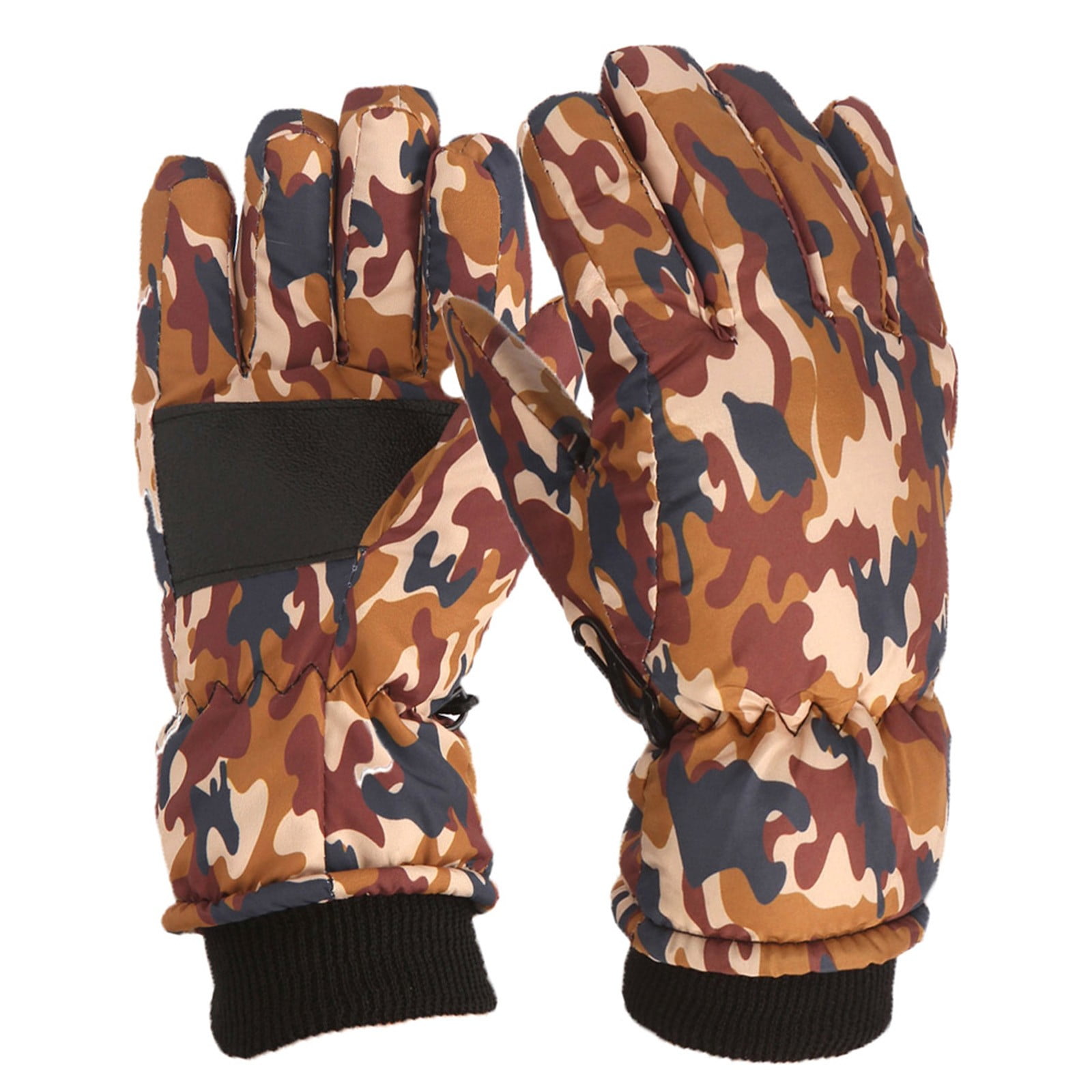 Girls Snow Gloves for Boys Camo Gloves Boys Mittens Waterproof ...