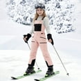 Girls Snow Pants Waterproof Insulated Ski Bibs Windproof Snowboard ...