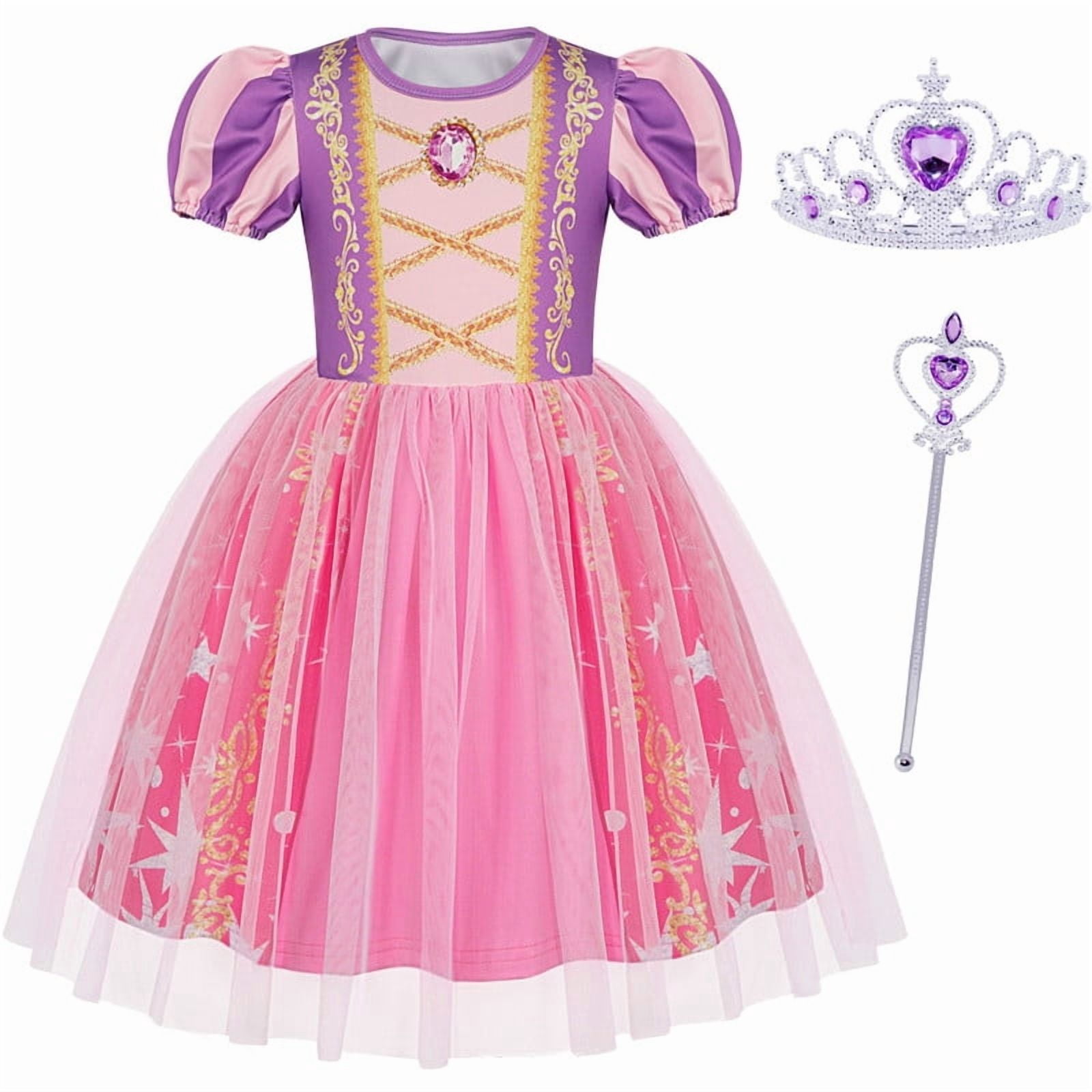 Girls Snow Queen Dress Princess Costume Halloween Birthday Party ...