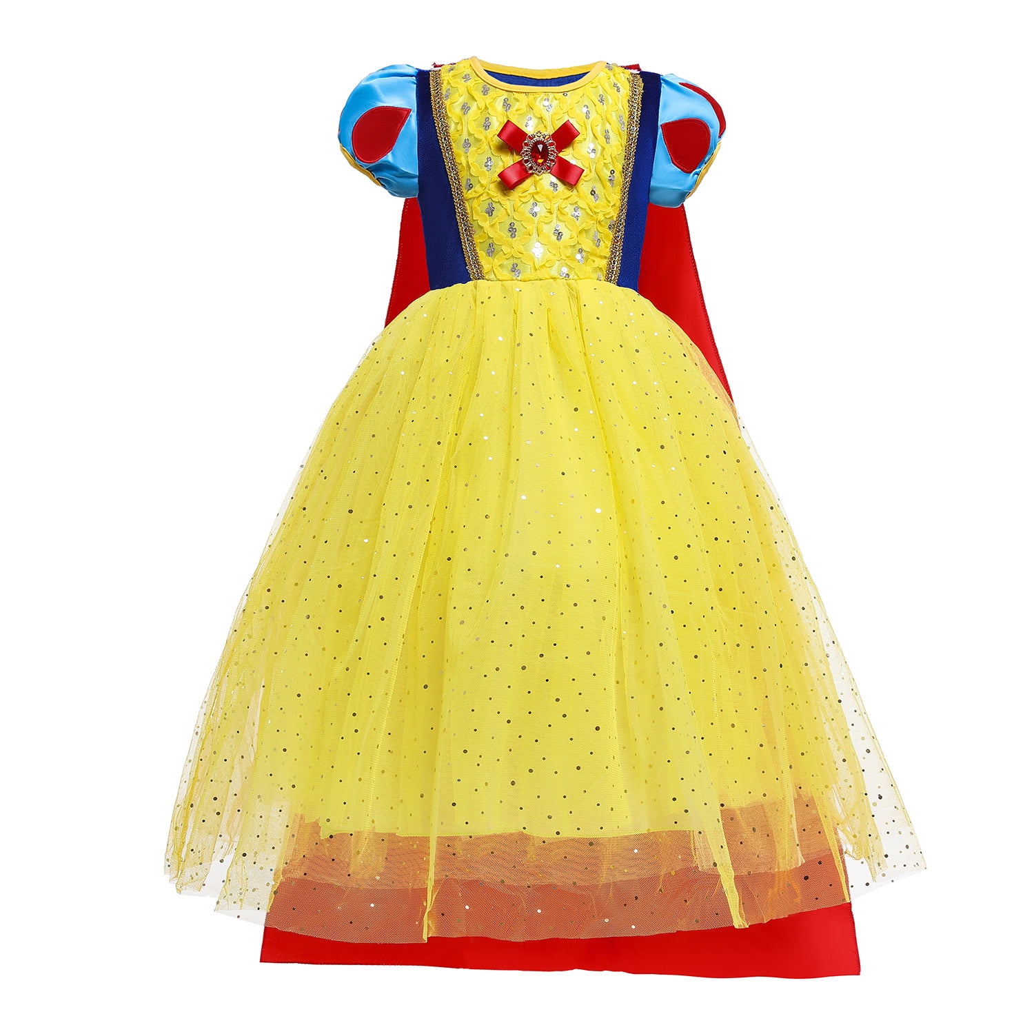 Girls Snow Princess Dress Halloween Costume Cosplay Birthday Outfit ...