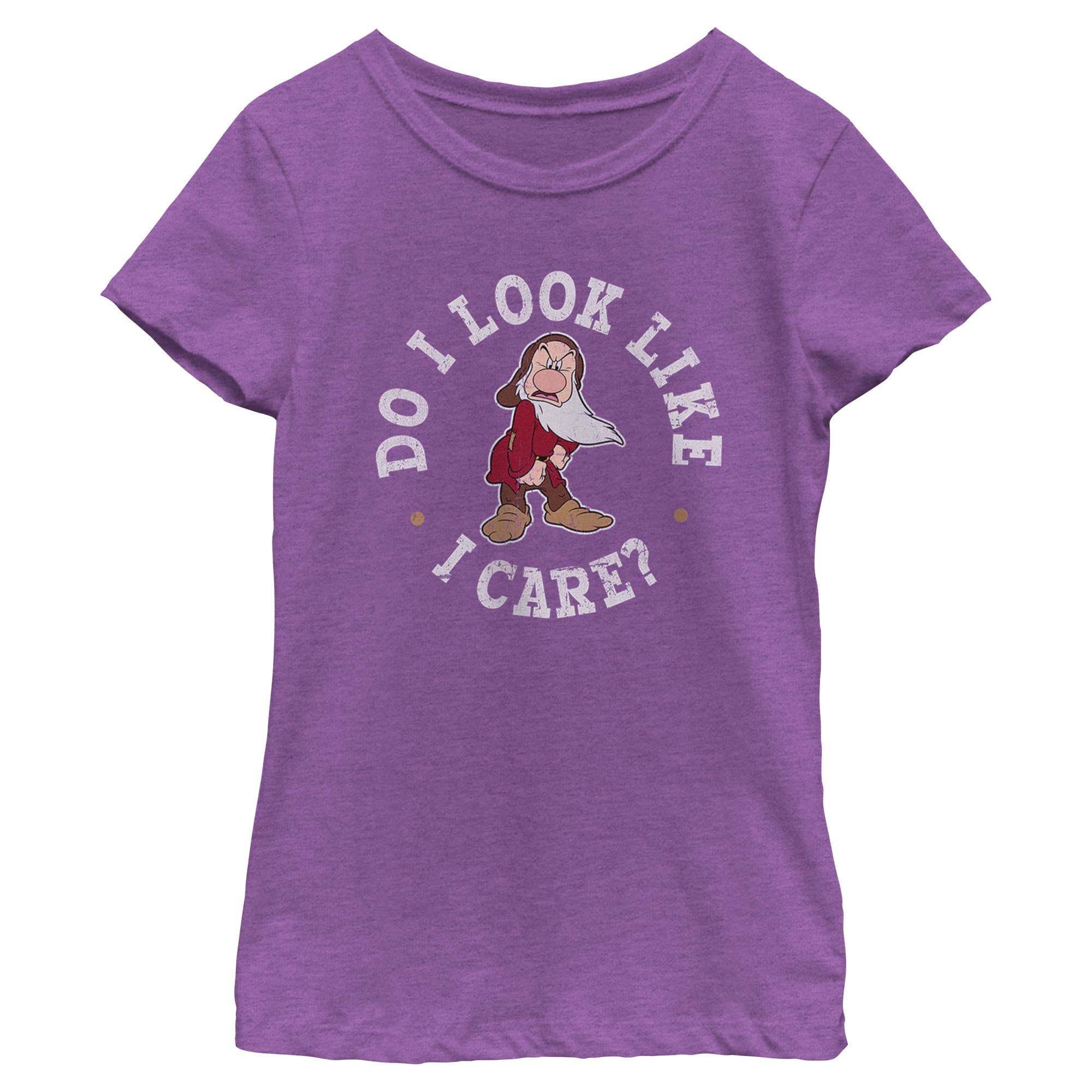 Girls Snow White and the Seven Dwarfs Grumpy Do I Look Like I Care T ...