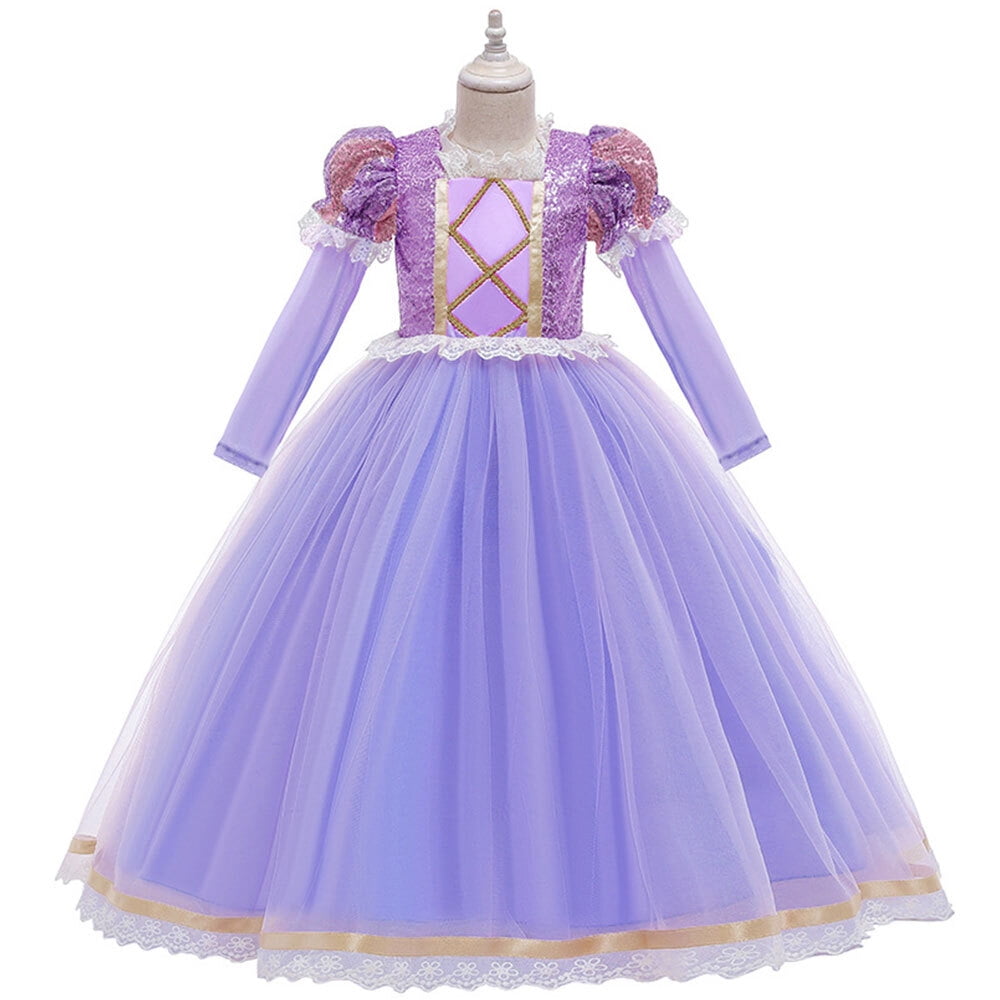 Girls Sophia Costume Female Long Tulle Sleeve Princess Dress Little ...