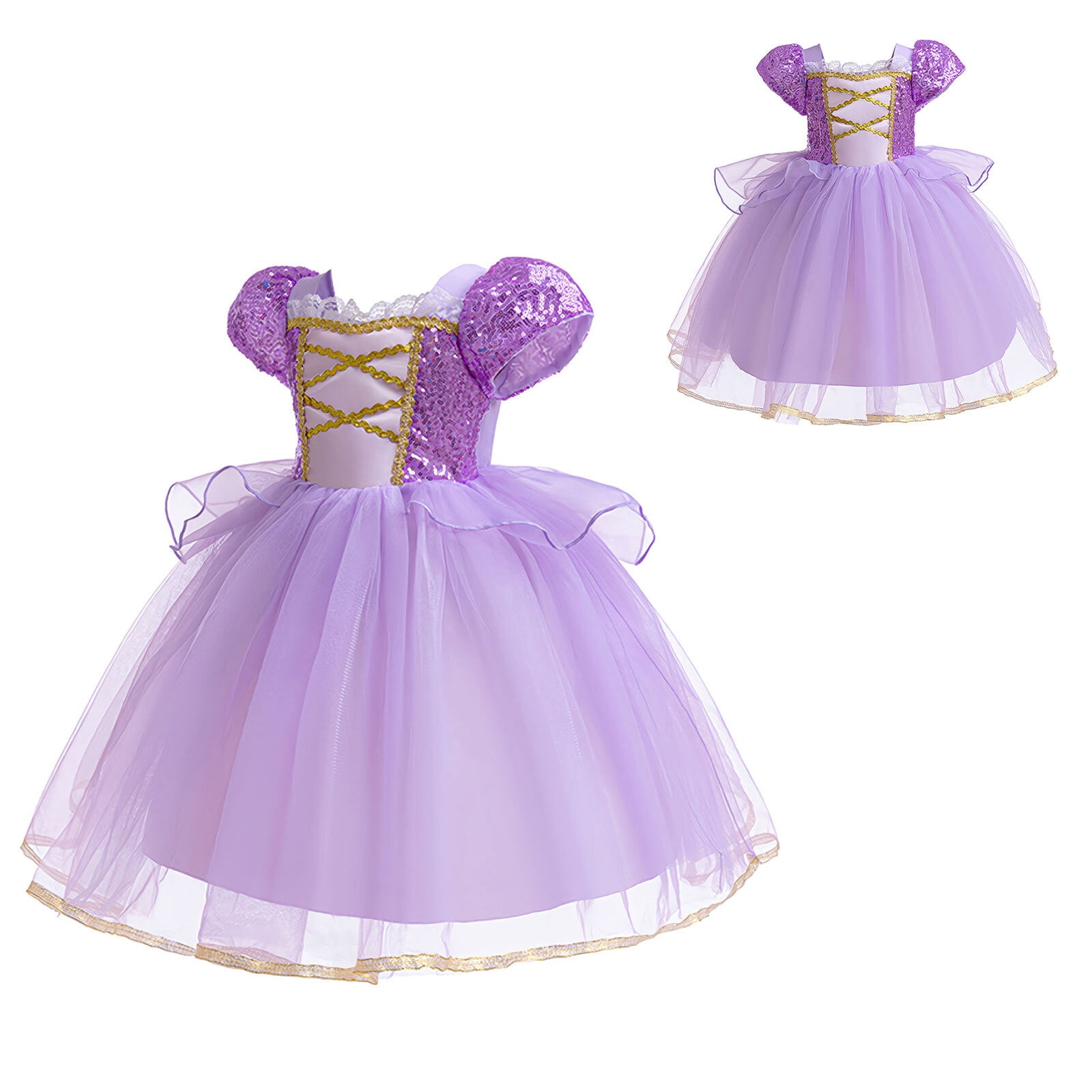 Girls Sophia Dress Up Female Princess Christmas Birthday Dress for 2-7Y ...