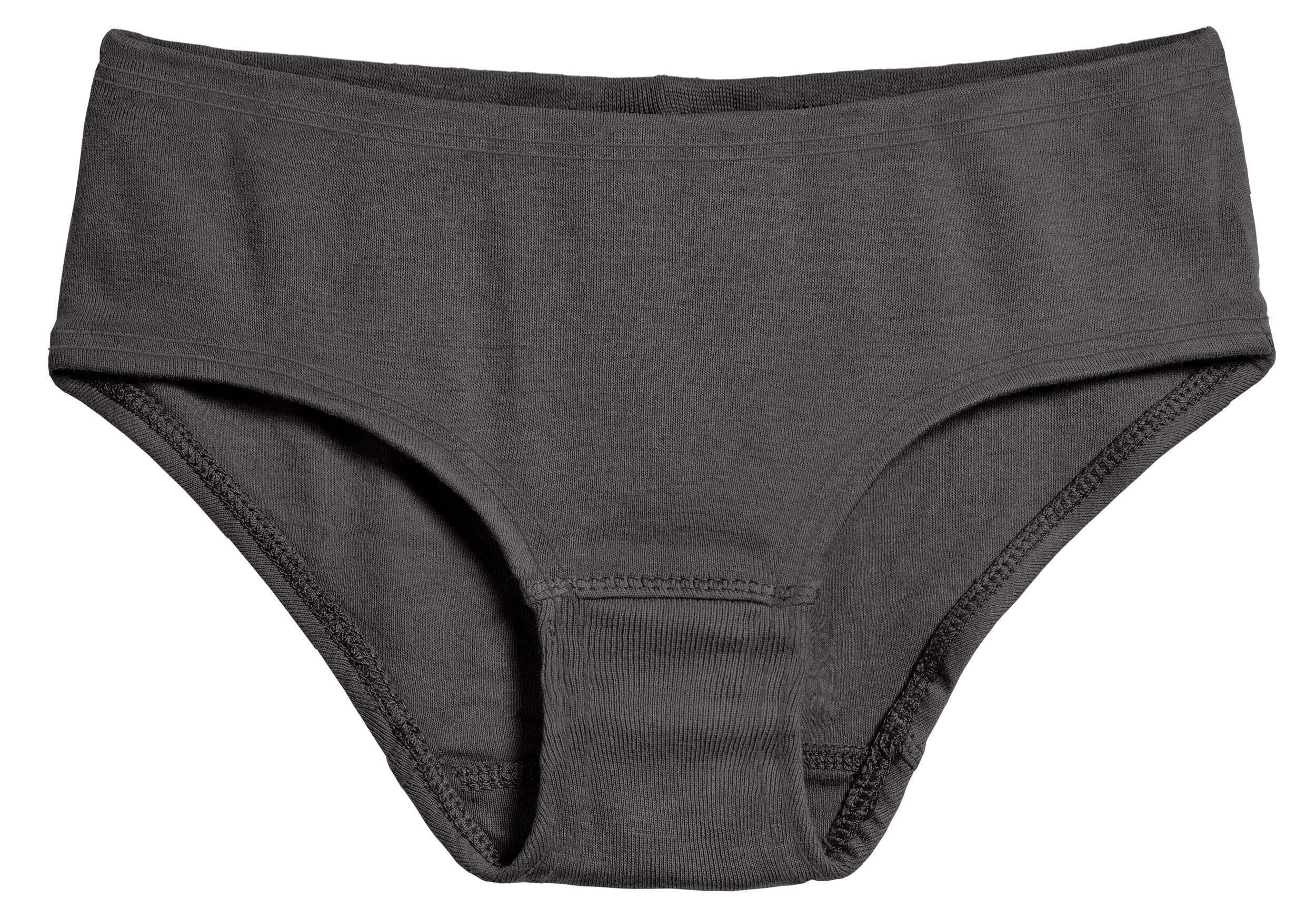 Made in USA Soft Cotton Girls Briefs Underwear | Charcoal - Walmart.com