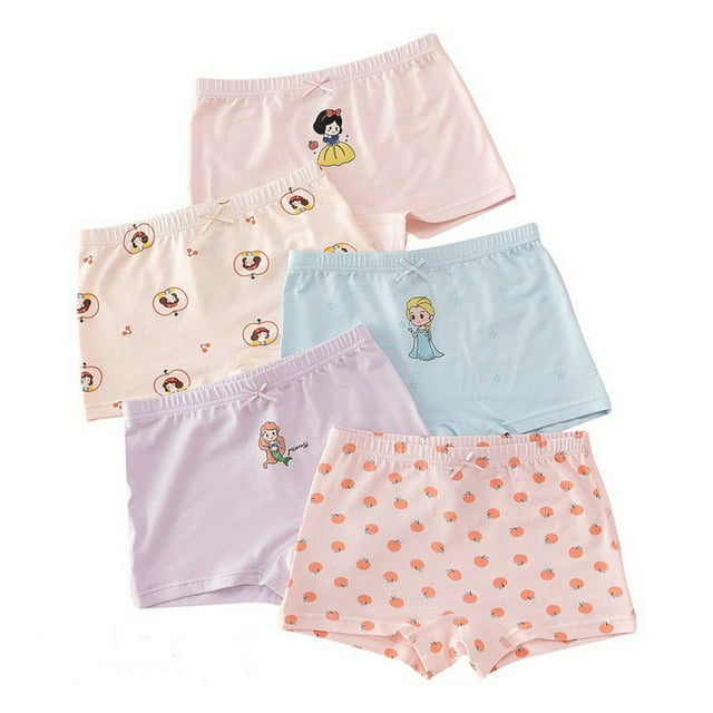 Girls' Soft Cotton Panties Little Girls' Underwear 5 Pack - Walmart.com