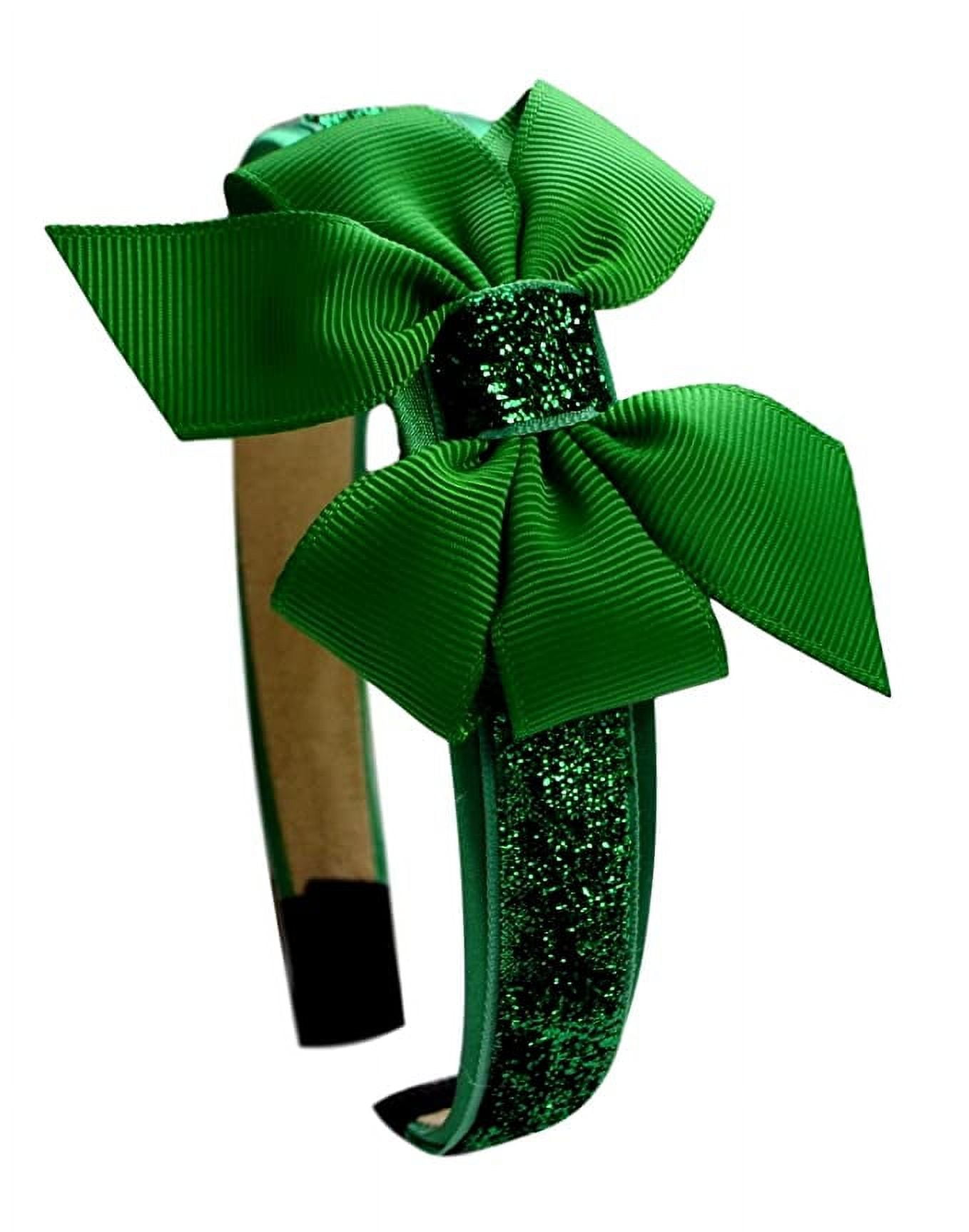 Girls Sparkle Headband with Grosgrain Bow - 12 Colors! - Walmart.com